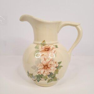 Mccoy | Accents | Vintage Mccoy Pottery Peony Floral Pitcher 75 754 ...